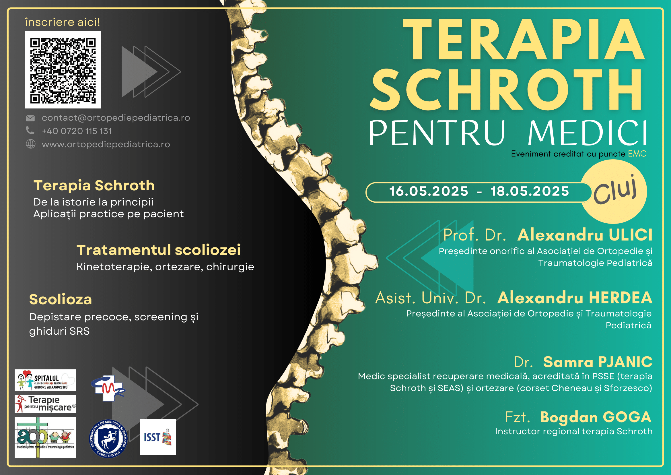 Terapia Schroth pentru Medici - 2025 Cluj - OrtopediePediatrica.ro